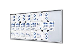 4061753018779 - eurokraft pro Schaukasten mit Schiebetüren Außen-BxHxT 2006 x 947 x 50 mm Metallrückwand