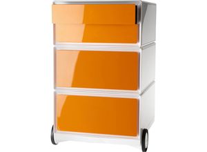 3660141922004 - Rollcontainer EasyBox EBGHPH05 Kunststoff orange weiß 4 normale Schubladen 3660141922004 PAPERFLOW