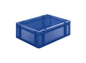 4031022018304 - Euro-Format-Stapelbehälter Wände und Boden geschlossen LxBxH 400 x 300 x 145 mm blau VE 5 Stk