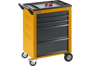 8697653676212 - eurokraft pro Werkzeugwagen 5 Schubladen mit Einzelarretierung HxBxT 930 x 630 x 410 mm gelb