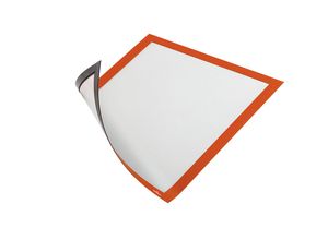 4005546405698 - DURABLE DURAFRAME® MAGNETIC A4 Info-Rahmen Informationsrahmen für Dokumente und Aushänge auf metallischen Oberflächen 1 Beutel = 5 Stück orange