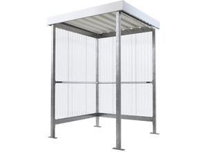 4250366526805 - Raucherunterstand WSM Jena Outdoor für 2-3 Personen B 1550 x T 1550 x H 2360 mm verzinkt