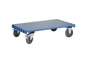 4054666003574 - eurokraft pro Platten-Transportwagen ohne Bügel Ladefläche 1250 x 800 mm Tragfähigkeit 500 kg Kunststoffladefläche