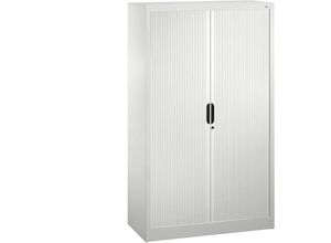 4062084586517 - Rollladenschrank mit Horizontal-Jalousie HxBxT 1660 x 1000 x 420 mm 3 Fachböden 4 Ordnerhöhen verkehrsweiß