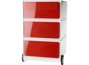 3660141922035 - Rollcontainer EasyBox EBGHPH18 Kunststoff rot weiß 4 normale Schubladen 3660141922035 PAPERFLOW