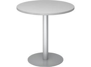 4032062157251 - Besprechungstisch VSTF08 5 S  80x80cm (BxT) rund grau   silber 4032062157251 Hammerbacher