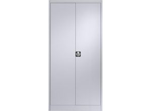 4250633300572 - mauser Stahlschrank mit Flügeltüren 4 Fachböden T 420 mm weißaluminium ab 2 Stk