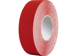 4250971523527 - Bodenmarkierband pvc staplergeeignet Rollenbreite 50 mm Rollenlänge 25 m Farbe rot Antirutsch-Oberfläche R10