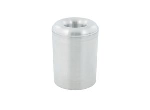 8713631051496 - Papierkorb rund selbstlöschend Volumen 20 l mit Löschdeckel flüssigkeitsdicht Ø 300 x H 342 mm Aluminium