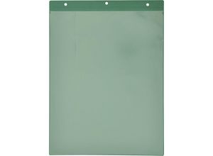 4004165003988 - Beschriftungstaschen mit Aufhängelochung Hochformat DIN A4 grün VE 50 Stk ab 2 VE kaiserkraft