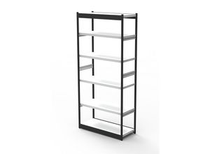 4044917035607 - Büro-Regalsystem ohne Rückwand Regalhöhe 2250 mm Grundregal Breite x Tiefe 750 x 300 mm