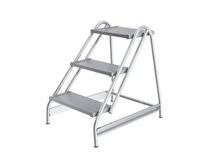 4031405500518 - MUNK Günzburger Steigtechnik 50051 Aluminium Treppe fahrbar Arbeitshöhe (max) 27 m Silber 79 kg