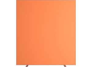 3660141944013 - Design-Trennwand Paperflow Stoffbespannung orange schwer entflammbar gemäß DIN 4102 (B1) desinfektionsmittelbeständig B 1600 x T 390 x H 1740 mm