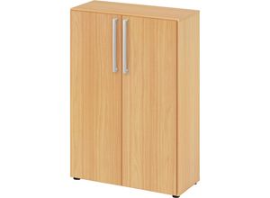 4032062227794 - eurokraft pro NICOLA - Büroschrank 2 Fachböden HxBxT 1144 x 800 x 346 mm Buche-Dekor