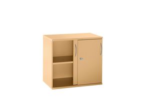 4260429761586 - LENA - Schiebetürenschrank 1 Fachboden 2 Ordnerhöhen 2 Schiebetüren HxBxT 722 x 800 x 442 mm Buche-Dekor