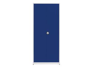 4250633300961 - mauser Universalschrank extrahoch HxBxT 2200 x 950 x 420 mm lichtgrau   ultramarinblau ab 3 Stk