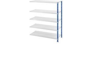 4061753093691 - eurokraft basic Großfach-Steckregal mit Stahlblechböden Tiefe 700 mm Anbauregal HxB 1820 x 1525 mm