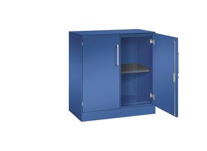 4062084798699 - Flügeltürenschrank ASISTO Höhe 897 mm Breite 800 mm 1 Fachboden enzianblau enzianblau