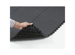 0662641780248 - NOTRAX Stecksystem Cushion Ease Solid™ NITRILE FR LxBxH 910 x 910 x 19 mm Gummi schwarz