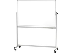 4002390067133 - Whiteboard MAULstandard Mobil 120 x 90cm kunststoffbeschichtet Aluminiumrahmen drehbar beidseitig