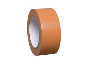4055381247588 - Bodenmarkierungsband aus Vinyl einfarbig Breite 50 mm orange VE 8 Rollen kaiserkraft