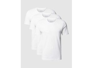 4063534486685 - T-Shirt mit Label-Stitching im 3er-Pack Modell Classic