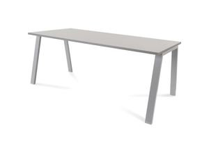 8427951005625 - Schreibtisch BLANCA HxBxT 740 x 1800 x 800 mm grau Gestell grau