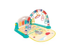 3800171204385 - Kikkaboo Spielbogen Krabbeldecke Happy Owl Klaviertasten Greiflinge Musik türkis