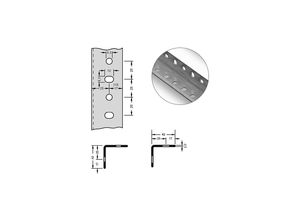 4250623753203 - Stahl-Winkelprofil für Baukastensystem 42 x 42 x 2 mm Länge 25 m verzinkt VE 8 Stk