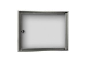 4260256790674 - Schaar - Schaukasten BxTxH 500x27x380 mm din A3 quer Aluprofile ESG-Glas Rückwand weiß inkl 10 Magnete + 1 Einstecktasche