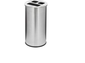 4897020624738 - Recycling-Station aus Metall verzinkt Volumen 60 l Höhe 670 mm Edelstahl Probbax