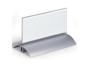 4005546802893 - DURABLE PRESENTER DE LUXE Tischnamensschild 15 x 61 cm Acryl Aluminium Silber Transparent 2 Stück