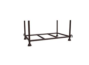 4251765329554 - Stapelgestell LxBxH 1200 x 820 x 700 mm mit 1 Querrohr schokoladenbraun