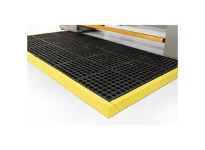 5060087956886 - Coba Europe Gmbh - Arbeitsplatzmatte im Stecksystem LxB 900x900 mm Naturgummi r 10 Stärke 19 mm schwarz