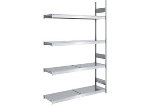 4250623702904 - Großfach-Steckregal mit Stahlböden Höhe 2500 mm Fachbodenbreite 1500 mm Fachbodentiefe 500 mm Anbauregal hofe