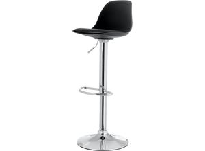 3660141230253 - Barhocker Paperflow Bobba PP-Sitz mit Sitzkissen höhenverst 360° drehbar H 590-710 mm schwarz 2er-Set