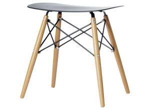 3660141230239 - meet by Paperflow Hocker Skoll B 470 x T 350 x H 480 mm pflegeleichte Polypropylen-Sitzschale schwarz