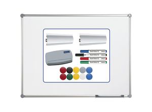 4002390088893 - Whiteboard-Komplettset MAULpro Whiteboard 2000 B 1200 x H 900 mm + Whiteboard Zubehör Set 3