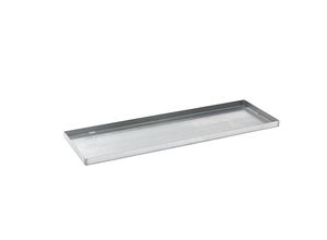 4061753276230 - eurokraft basic Stahl-Kleingebinde-Auffangwanne LxBxH 1850 x 600 x 60 mm mit Zulassung Auffangvolumen 60 l verzinkt