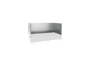 4061753070722 - eurokraft pro Spritzschutzwand 3-seitig für Auffangwanne LxB 2650 x 1300   1460 mm 3-seitig