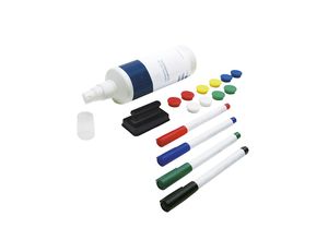 8712752023771 - Zubehörset für Whiteboard 10 Magnete 4 Marker 1 Trockenwischer 1 Reiniger