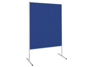 4002390047050 - Moderationstafel Standard 636 34 82 120x150cm Filz + Filz (beidseitig) pinnbar blau + blau