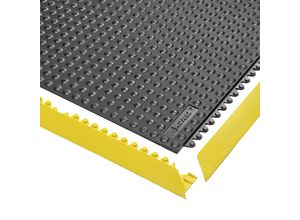 0662641848092 - Arbeitsplatzmatte im Stecksystem ergonomisch geformte Noppen Stärke 13 mm LxB 910x910 mm esd ableitfähig schwarz