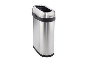 0838810013442 - simplehuman Offener Abfalleimer Volumen 50 l BxHxT 272 x 695 x 463 mm oval