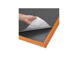 0662641856752 - NOTRAX Nitrilmatte Sorb Stance™ mit Vlies LxBxH 1630 x 910 x 19 mm schwarz orange