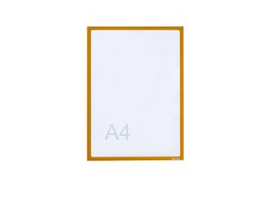 4024158803777 - Infotaschen für Adhäsionshaftung DIN A4 BxH 225 x 312 mm Rahmen orange VE 25 Stk