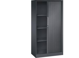 4062084731085 - Rollladenschrank ASISTO Höhe 1617 mm Breite 800 mm schwarzgrau schwarzgrau