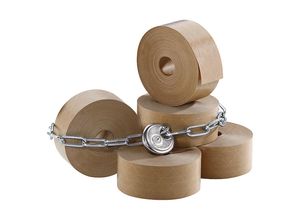 4260270820012 - Nassklebeband Security Tape mit Faden-Gitter-Geflecht VE 6 Rollen braun Bandbreite 70 mm