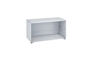 4250633390689 - mauser Einzelbox auf Stellgleitern Breite 770 mm weißaluminium