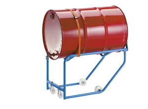 4054666000771 - eurokraft pro Fasskipper für 200-Liter-Fass 2 Lenkrollen 2 Achsrollen HxLxB 600 x 860 x 510 mm